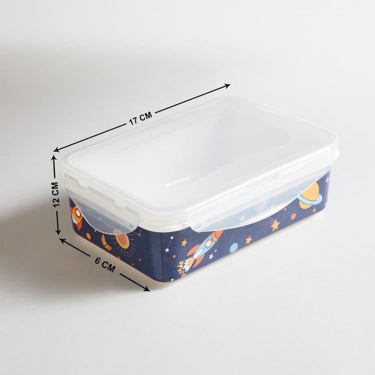 Buy Glee Space Blue Printed Melamine Rectangular Lunch Box from Home ...