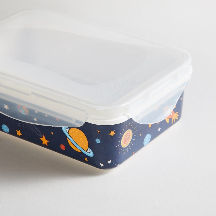 Buy Glee Space Blue Printed Melamine Rectangular Lunch Box from Home ...