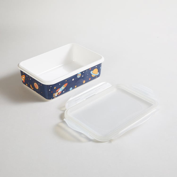 Buy Glee Space Blue Printed Melamine Rectangular Lunch Box from Home ...