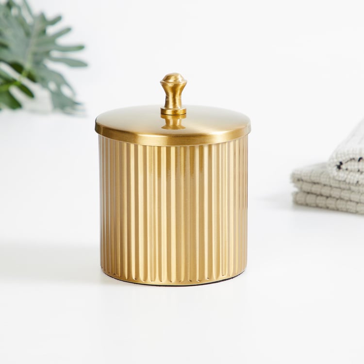 Buy Panama Stainless Steel Cotton Box from Home Centre at just INR 699.0