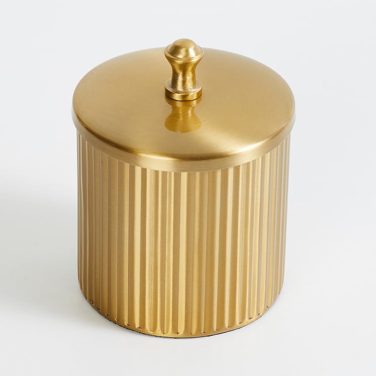 Buy Panama Stainless Steel Cotton Box from Home Centre at just INR 699.0