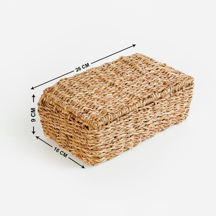 Buy Wilton Iron and Seagrass Storage Box from Home Centre at just INR 799.0