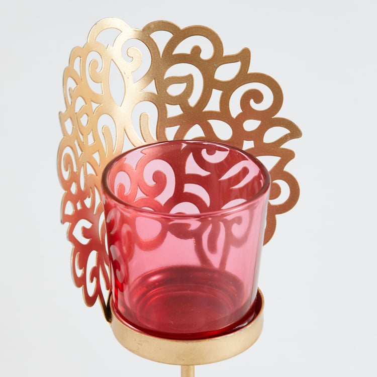 Buy Corsica Bela Set of 2 Metal T-Light Holders with Stand from Corsica ...