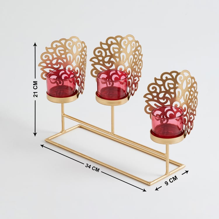 Buy Corsica Bela Set of 3 Metal T-Light Holders from Corsica by Home ...