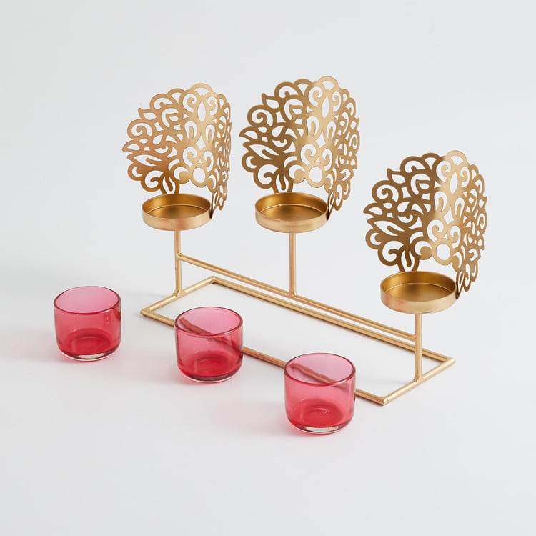 Buy Corsica Bela Set of 3 Metal T-Light Holders from Corsica by Home ...