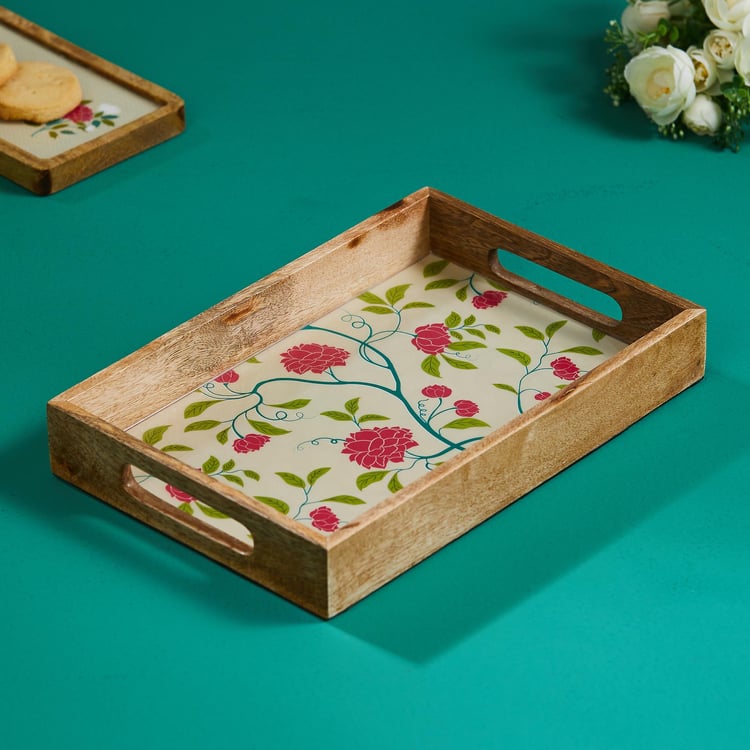 Buy Corsica Bela Wood Printed Serving Tray - 20.5x30.3cm from Corsica ...