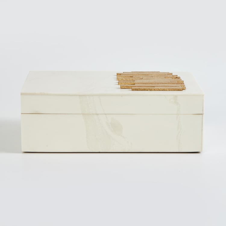 Buy Eternity Polyresin Rectangular Decorative Box from Home Centre at ...