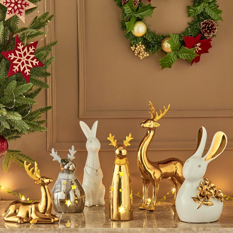 Buy Carols Ceramic Rabbit Table Accent from Home Centre at just INR 1699.0