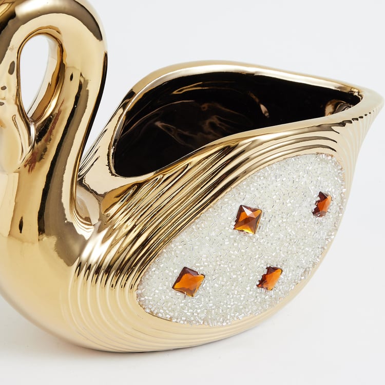 Buy Corsica Mystique Metal Embellished Swan Table Accent from Corsica ...