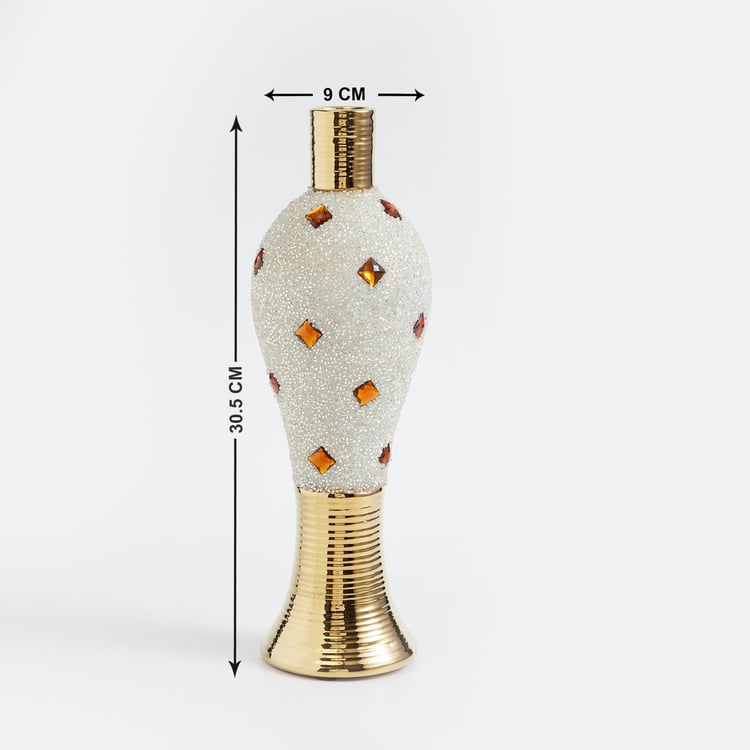 Buy Mystique Glass Sequinned Vase from Home Centre at just INR 2499.0