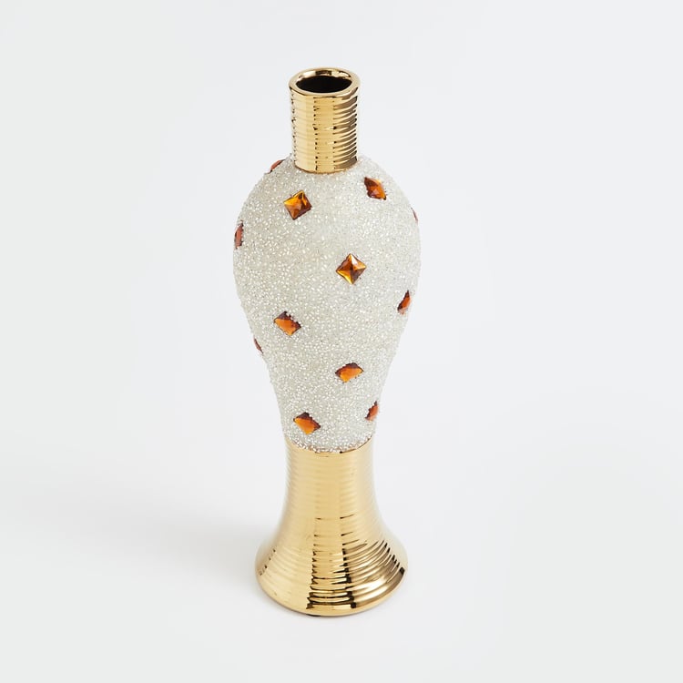 Buy Mystique Glass Sequinned Vase from Home Centre at just INR 2499.0
