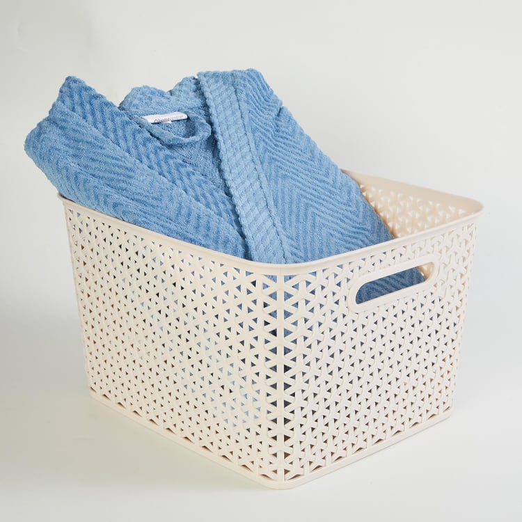 Buy Wilton Polypropylene Storage Basket with Lid from Home Centre at ...