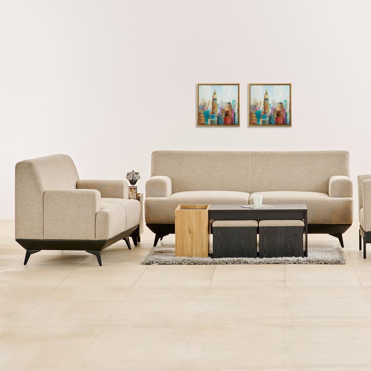 Buy Kiro Fabric 3+2 Seater Sofa Set - Beige from Home Centre at just ...