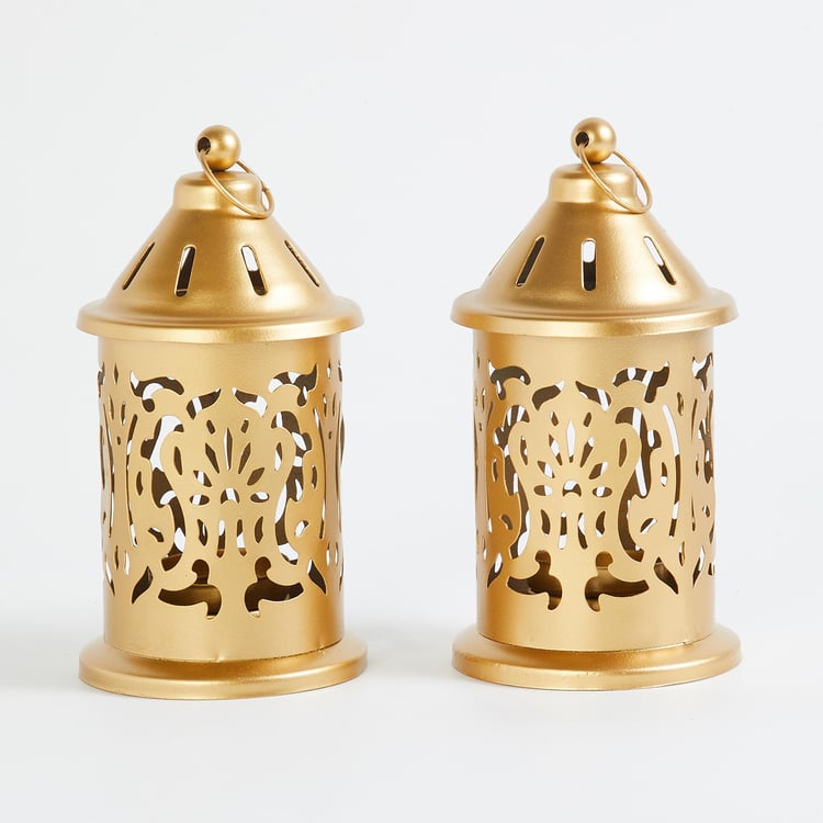 Buy Raga Set of 2 Metal Hanging T-Light Lanterns from Home Centre at ...