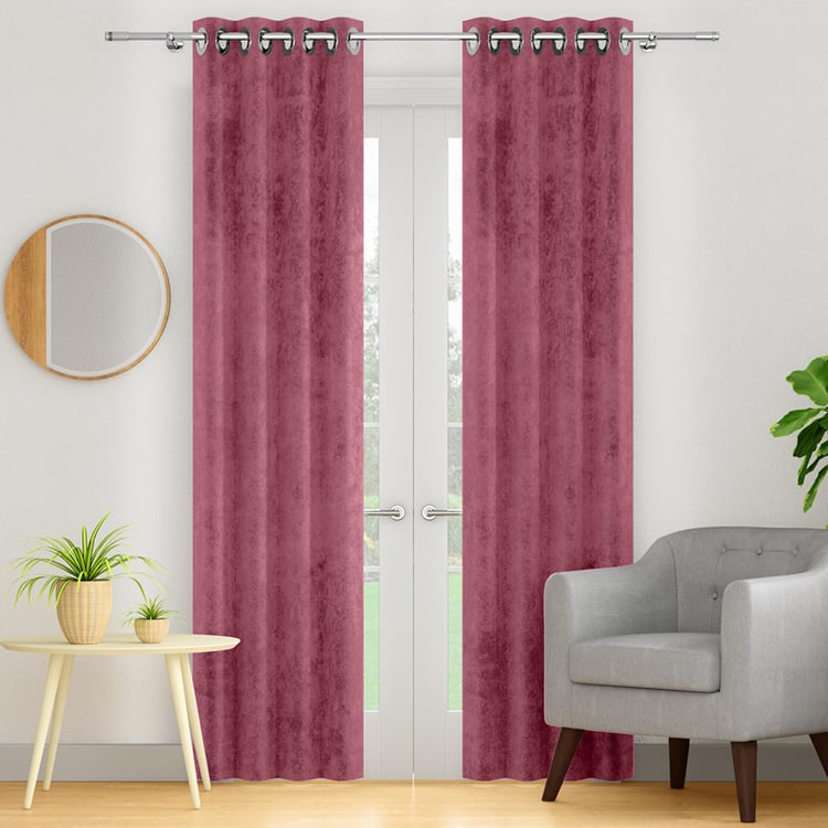 Buy PORTICO Silken Velvet Door Curtain, Maroon - 130x225cm from Portico ...