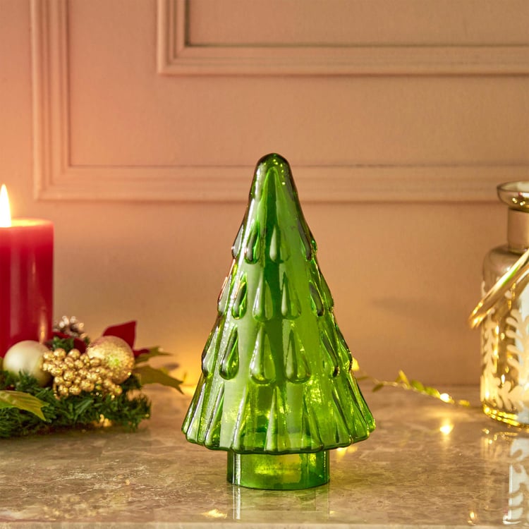 Buy Corsica Noel Glass Christmas Tree Figurine from Corsica by Home ...
