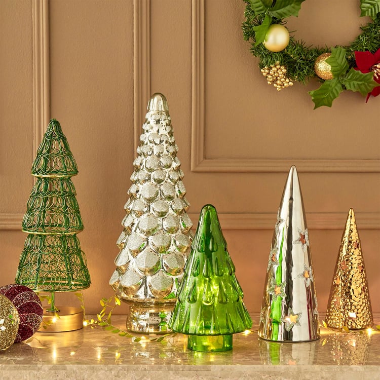 Buy Corsica Noel Glass Christmas Tree Figurine from Corsica by Home ...