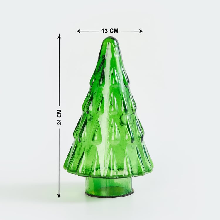 Buy Corsica Noel Glass Christmas Tree Figurine from Corsica by Home ...