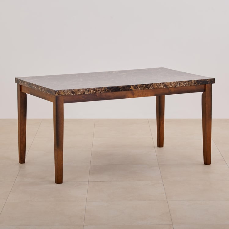 Buy (Refurbished) Oscar 6-Seater Dining Table - Brown from Home Centre ...