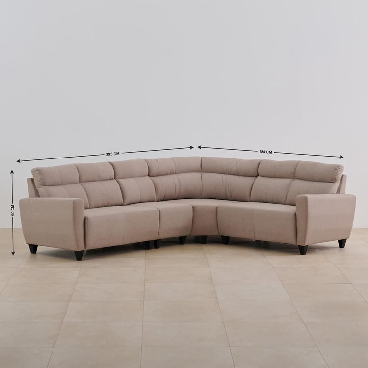 Buy Helios Emily Yessica Fabric 2+1+1+2 Seater Sectional Sofa Set ...
