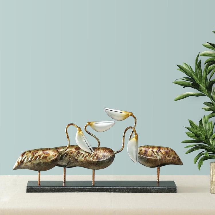 Buy Vedas Metal Pelican Family Table Accent from Vedas at just INR 7799.0