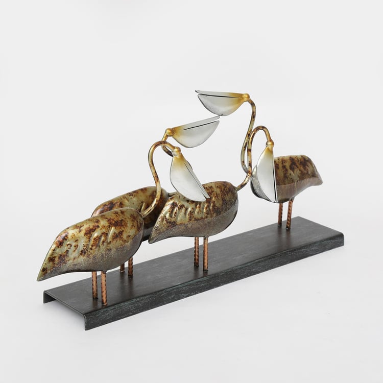 Buy Vedas Metal Pelican Family Table Accent from Vedas at just INR 7799.0