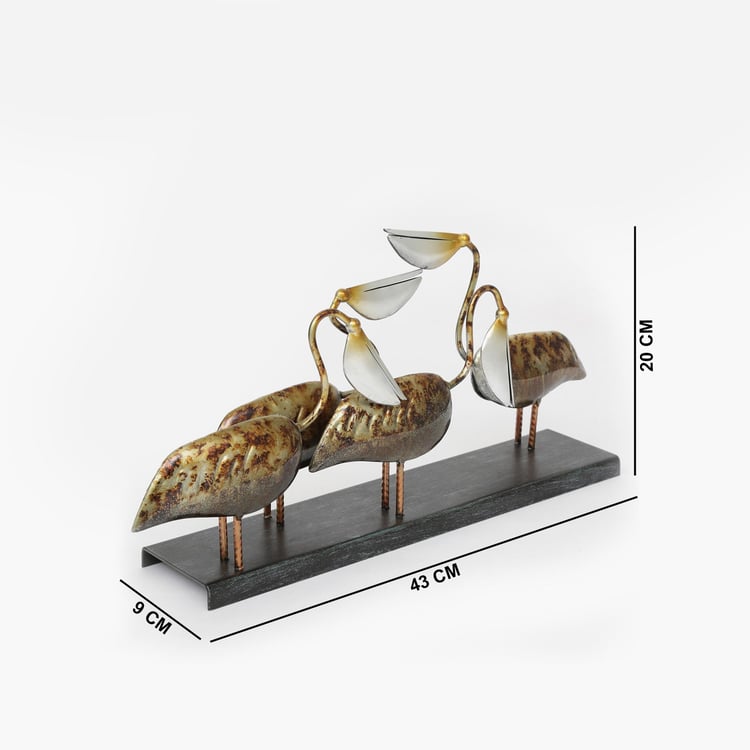 Buy Vedas Metal Pelican Family Table Accent from Vedas at just INR 7799.0