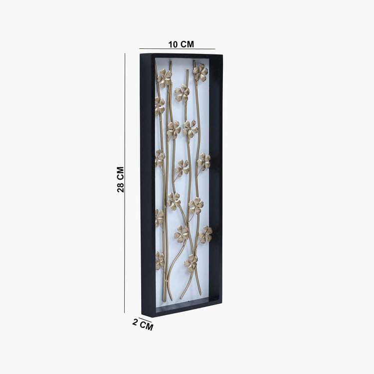 Buy VEDAS Metal Saffron Flower Wall Accent from Vedas at just INR 7499.0