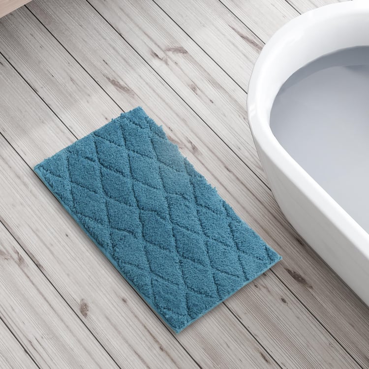 Buy Pacific Emery Diamond Tufted Anti-Slip Bath Mat - 60x40cm from Home ...