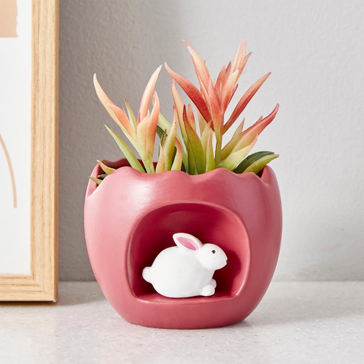 Buy Spinel Decor Ceramic Rabbit Shelter Planter from Home Centre at ...