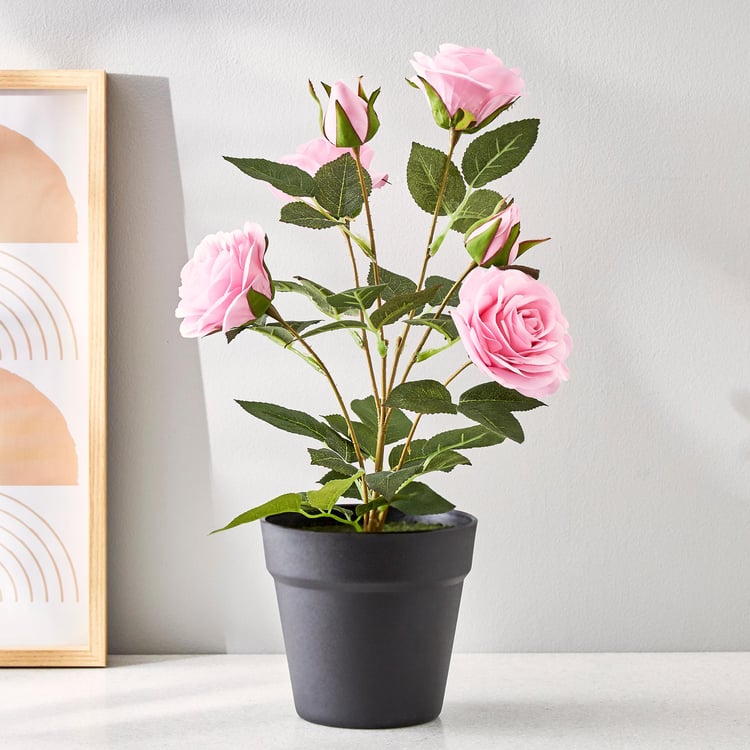 Buy Gloria Artificial Rose Plant in Pot from Home Centre at just INR 999.0