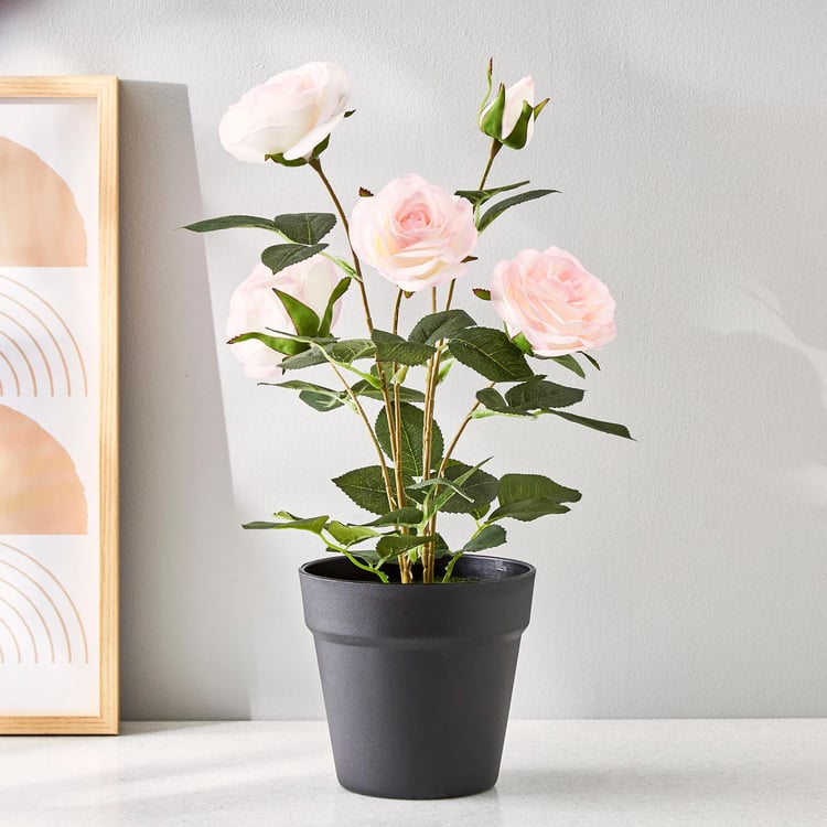 Buy Gloria Artificial Rose Plant in Pot from Home Centre at just INR 999.0