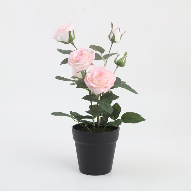 Buy Gloria Artificial Rose Plant in Pot from Home Centre at just INR 999.0