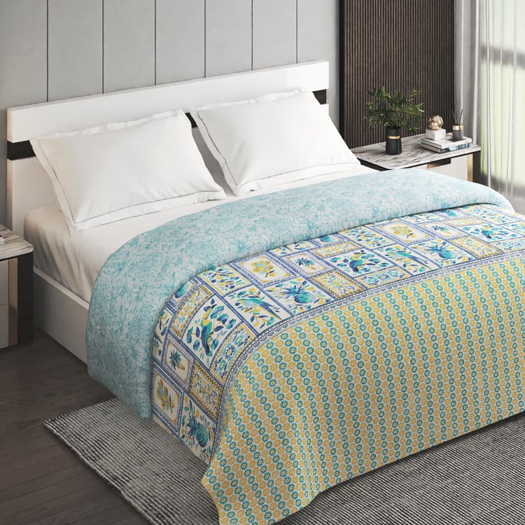 Buy Medley Santorini Cotton Printed Double Comforter from Home Centre ...