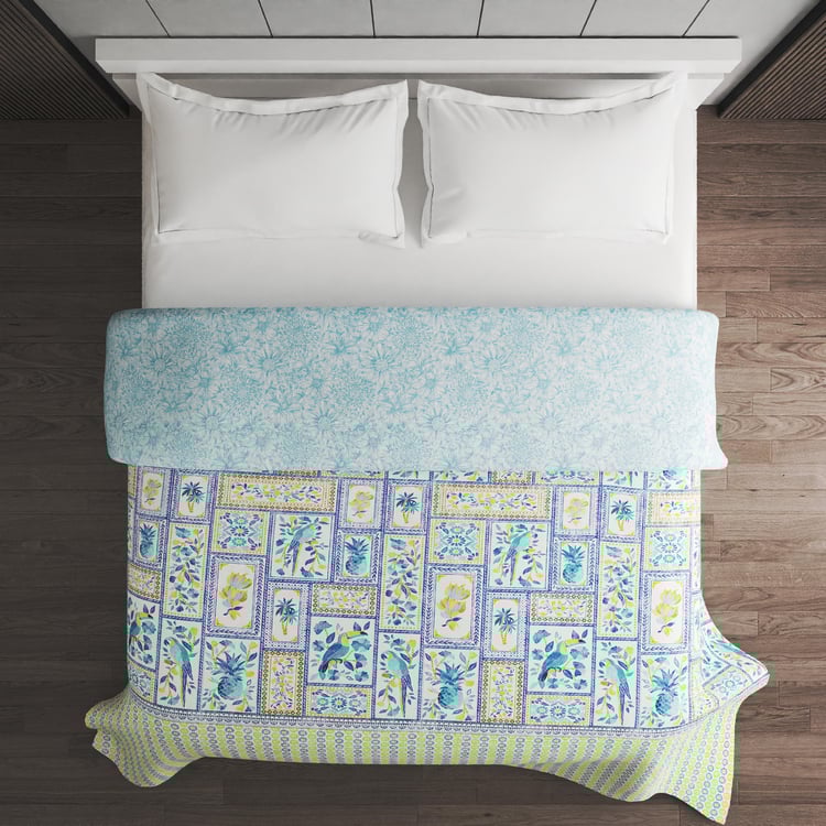Buy Medley Santorini Cotton Printed Double Comforter from Home Centre ...