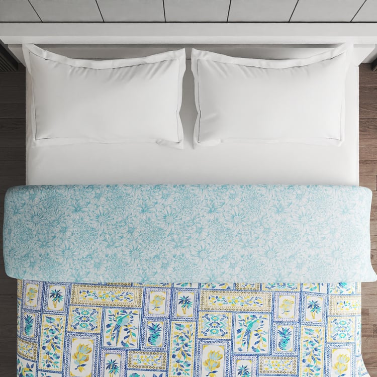 Buy Medley Santorini Cotton Printed Double Comforter from Home Centre ...