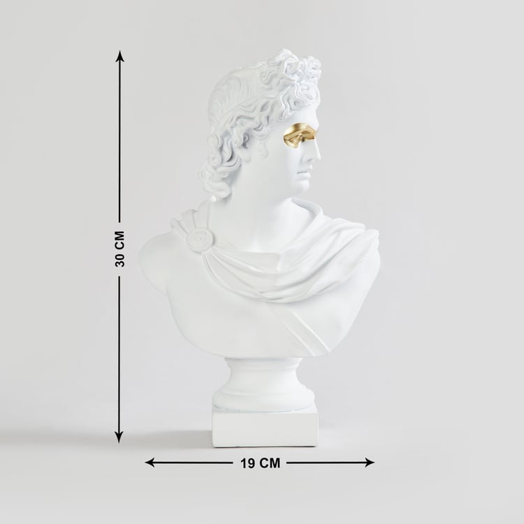 Buy Rivoli Polyresin Roman Bust Table Accent from Home Centre at just ...