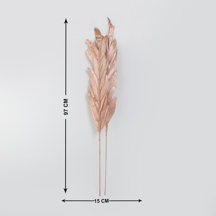 Buy Botanical Set of 2 Artificial Sunder Leaf Sticks - 85cm from Home ...
