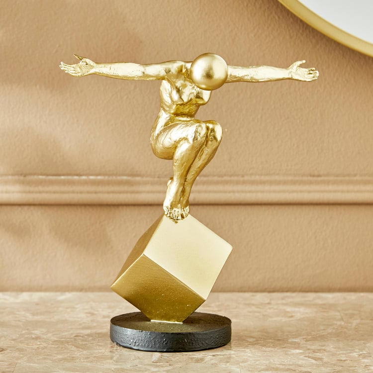 Buy Eternity Vogue Polyresin Human Balancing on Cube Figurine from Home ...