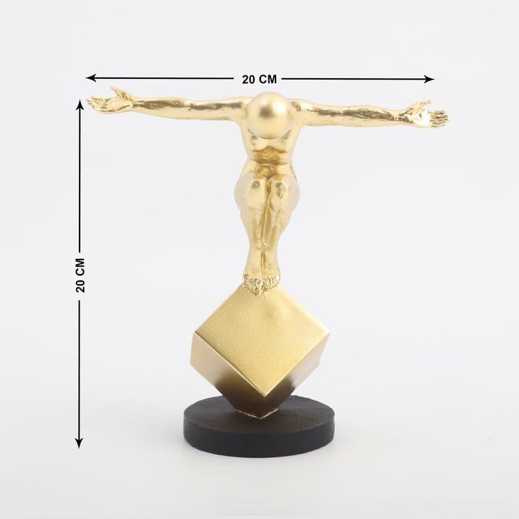 Buy Eternity Vogue Polyresin Human Balancing on Cube Figurine from Home ...