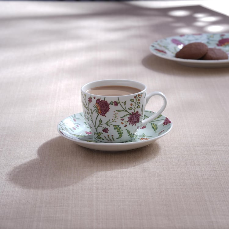 Buy Lucas Bone China Printed Cup and Saucer - 210ml from Home Centre at ...