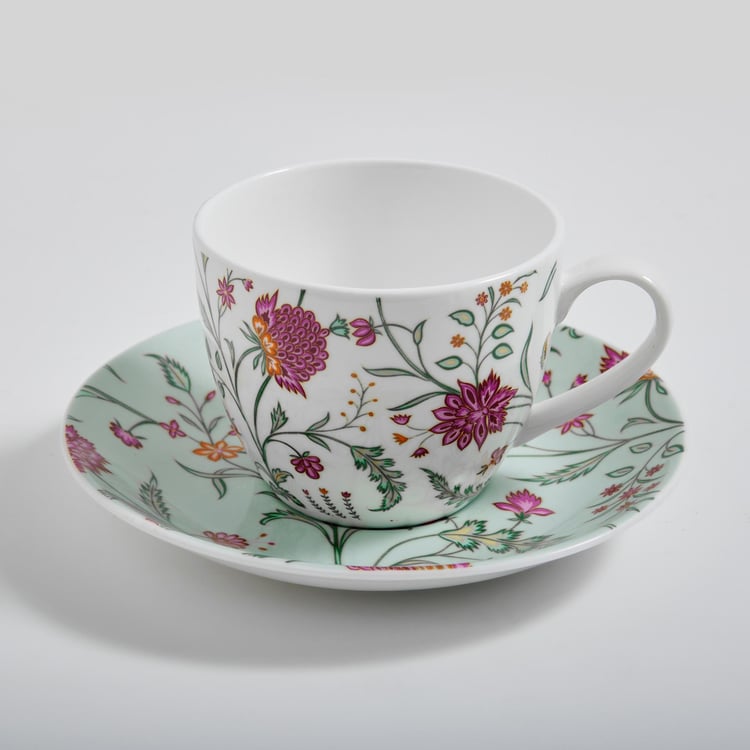 Buy Lucas Bone China Printed Cup and Saucer - 210ml from Home Centre at ...