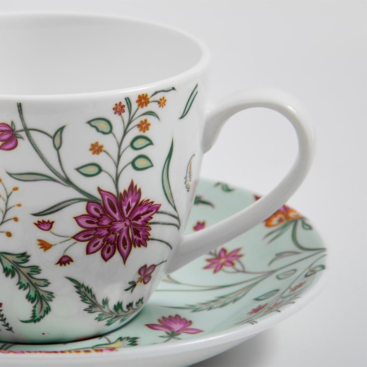 Buy Lucas Bone China Printed Cup and Saucer - 210ml from Home Centre at ...