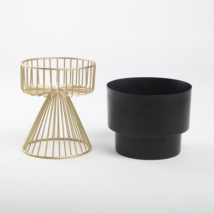 Buy Gloria Metal Planter with Conical Stand from Home Centre at just ...