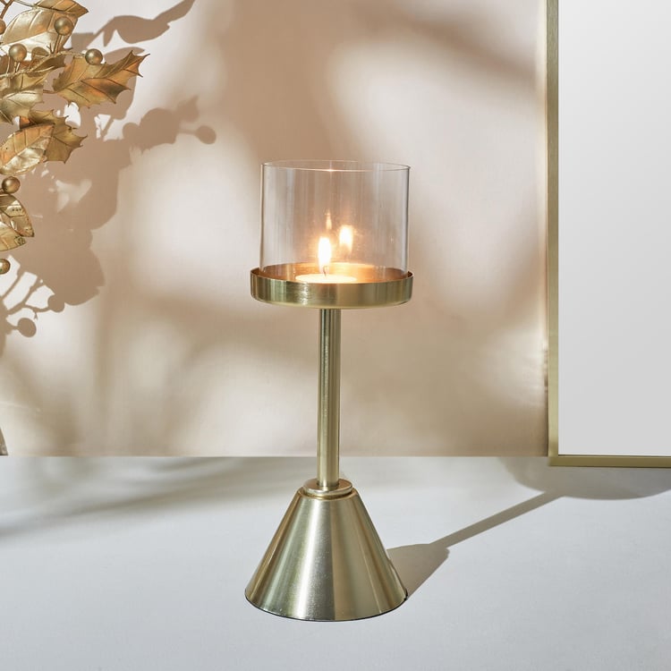 Buy Splendid Terra Roza Glass T-Light Candle Holder from Home Centre at ...