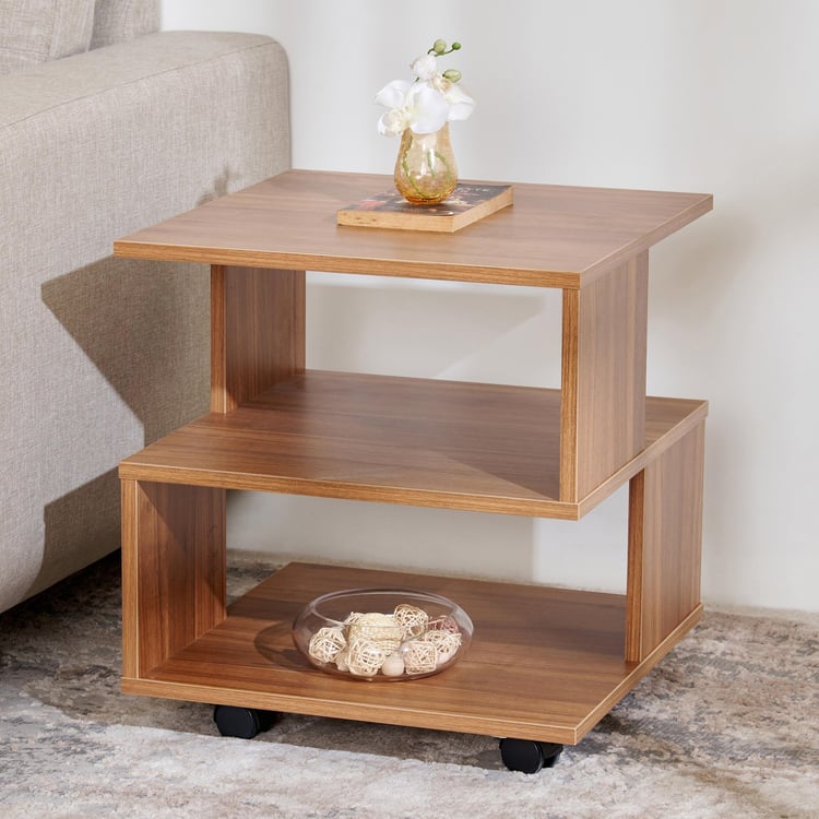 Buy Quadro End Table - Brown from Home Centre at just INR 4995.0