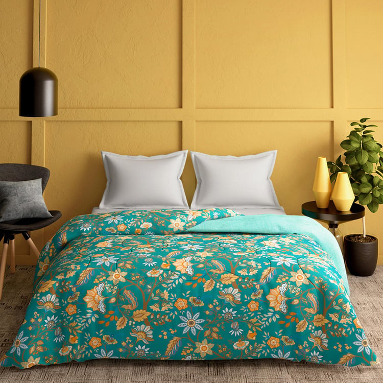 Buy PORTICO Marvella Cotton Floral Print Double Comforter from Portico ...