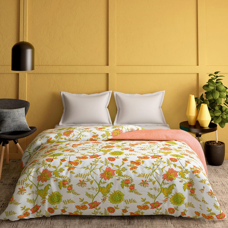 Buy PORTICO Marvella Cotton Floral Print Double Comforter from Portico ...