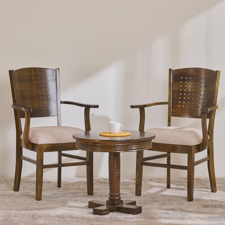 Buy Max Mango Wood 2-Seater Tea Set - Brown from Home Centre at just ...