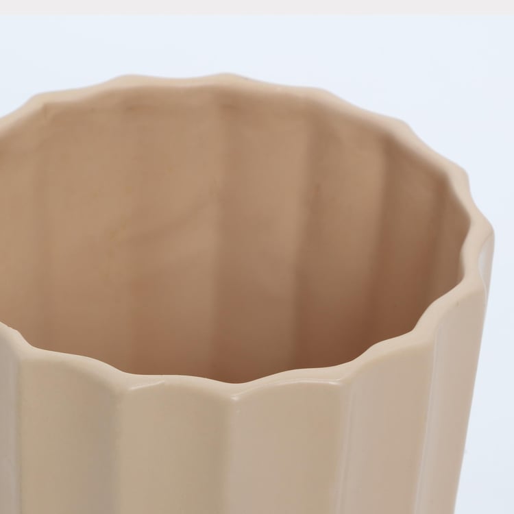 Buy Gloria Ceramic Planter with Wooden Stand from Home Centre at just ...